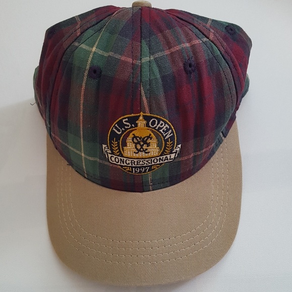 Accessories | Vintage 1997 Plaid Us Open Hat | Poshmark